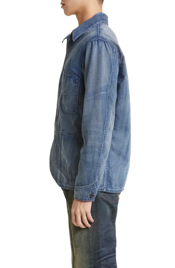 ジャケット・アウター INDIGO DOTSTRIPE TWILL ENGINEER COAT INDIGO DOT STRIPE TWILL ENGINEER COAT